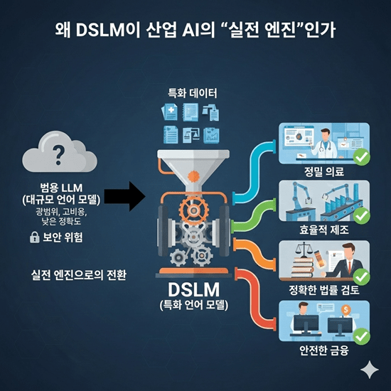 특화 언어 모델(DSLMs) 왜 산업 AI의 ‘실전 엔진’이 되고 있는가